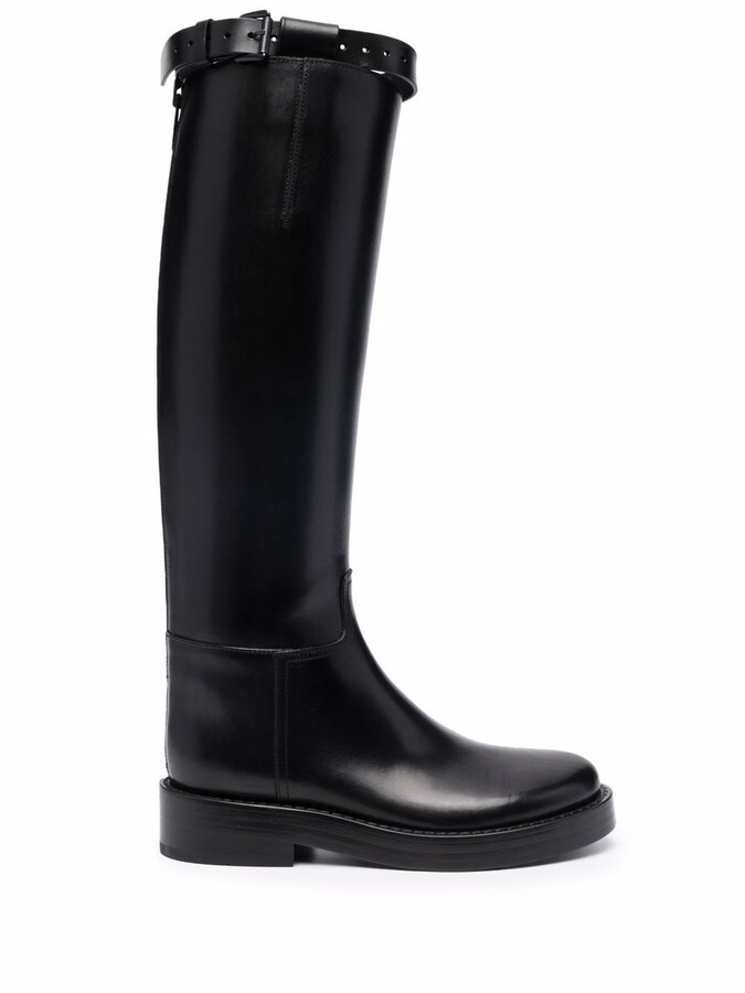 Ann Demeulemeester Knee-High Riding Boots - ShopStyle