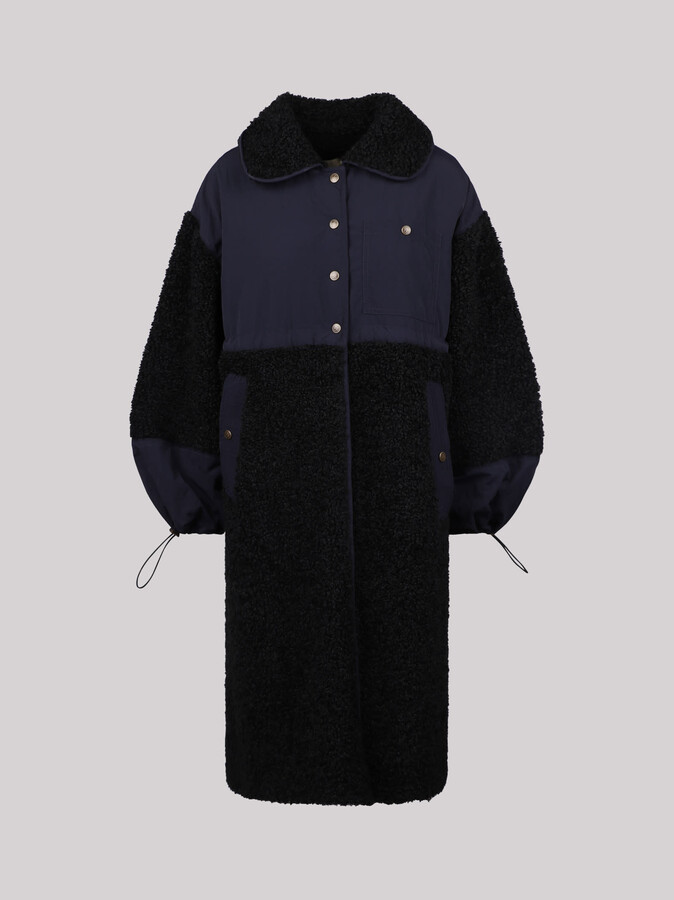 Ulla Johnson Killian Fleece-panels Oversized Coat - ShopStyle