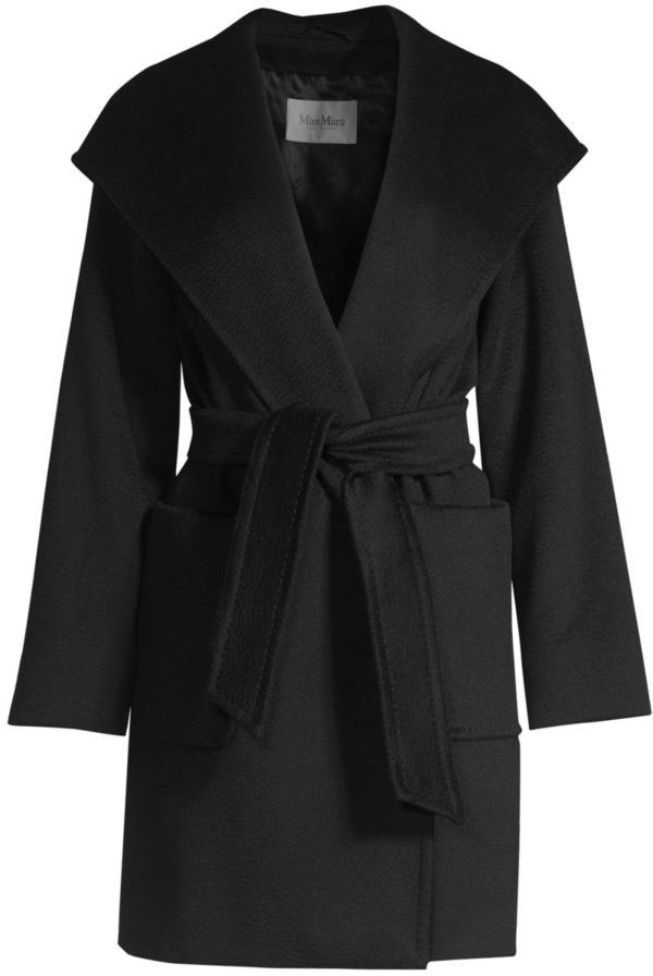 Max Mara Rialto Hooded Wool Wrap Jacket - ShopStyle