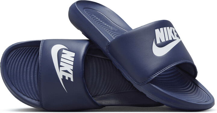 Nike Men's Victori One Slides in Blue - ShopStyle Flip Flop Sandals