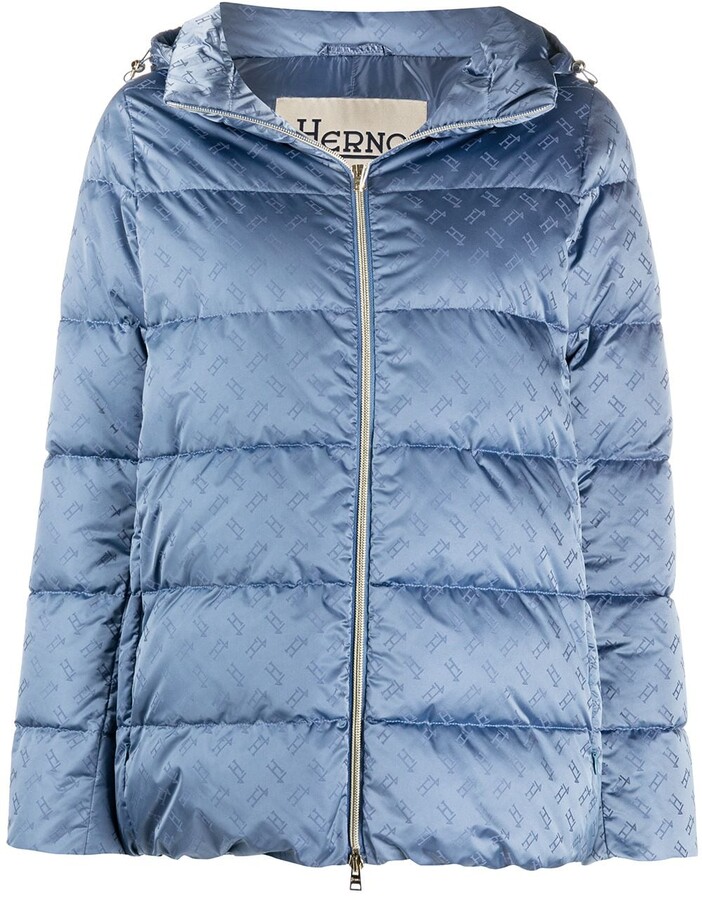 Herno Logo-Pattern Padded Jacket - ShopStyle