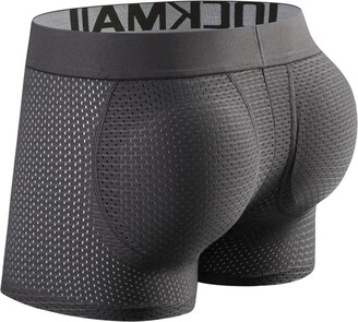 JOCKMAIL Mens Padded Boxer Brief Men's Underwear with Sponge Padding ...