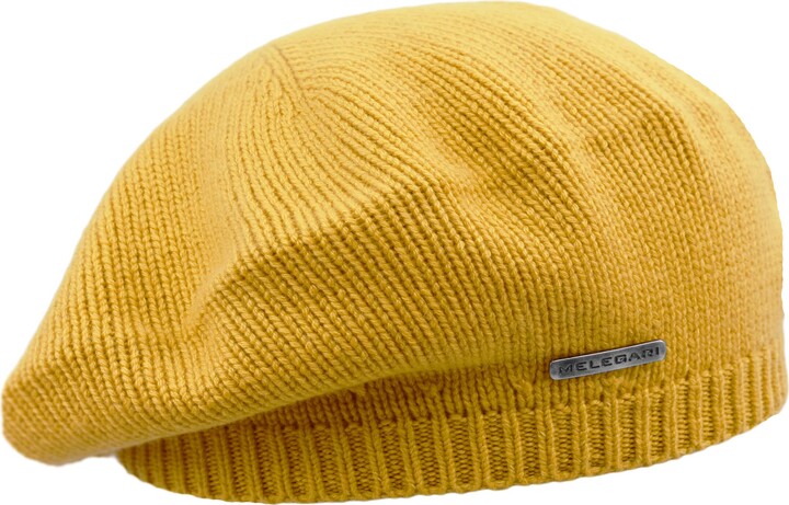 MELEGARI Knitted Beret | Woman | 100% Cashmere | Stresa Beret | Made in ...