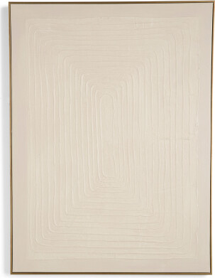 30x40 Full Cream Plaster Lines Wall Art - ShopStyle