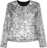 Women's Silver Sequin Tops | ShopStyle