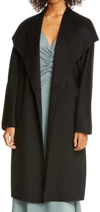 Vince Drape Front Wool & Cashmere Wrap Coat - ShopStyle