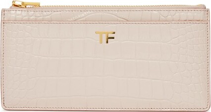 Tom Ford Stamped crocodile leather TF wallet - ShopStyle