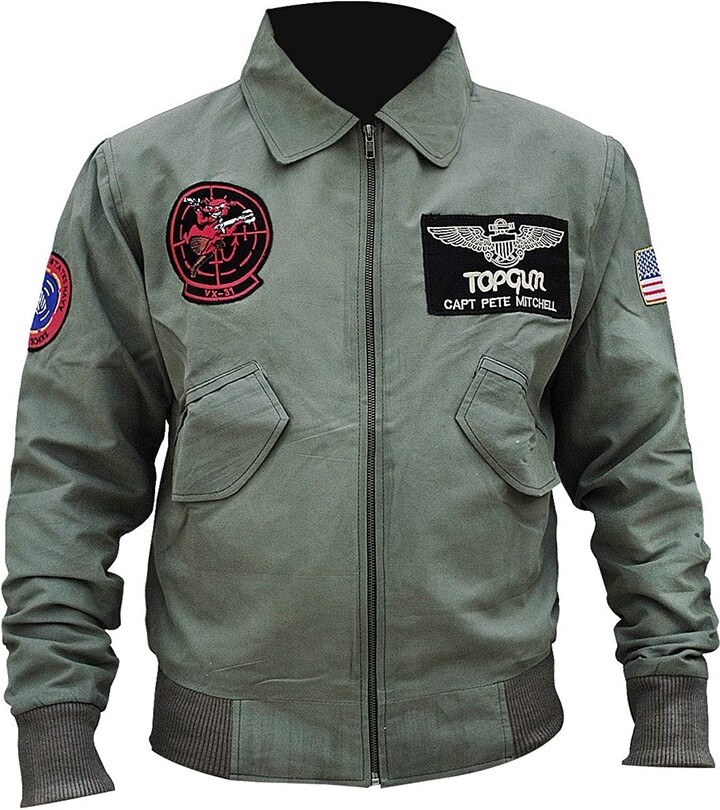 Fashion_First Tom Cruise MA 1 Flight Pilot US Air Force Bomber Jacket ...