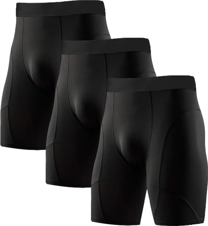 TELALEO HOPLYNN Men's Long Compression Shorts Cool Dry Sports Tights ...