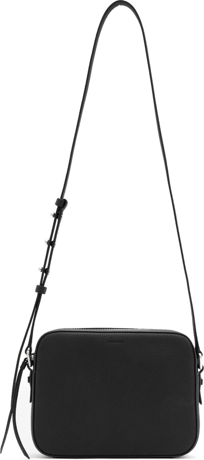 AllSaints Captain Square Leather Crossbody Bag - ShopStyle