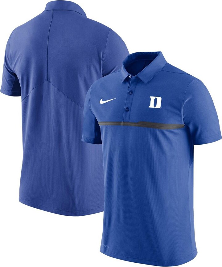 Nike Men's Royal Duke Blue Devils 2023 Coaches Performance Polo Shirt ...