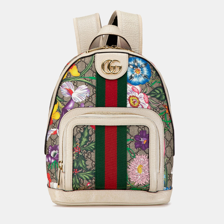 Gucci Small GG Supreme Flora Ophidia Backpack - ShopStyle