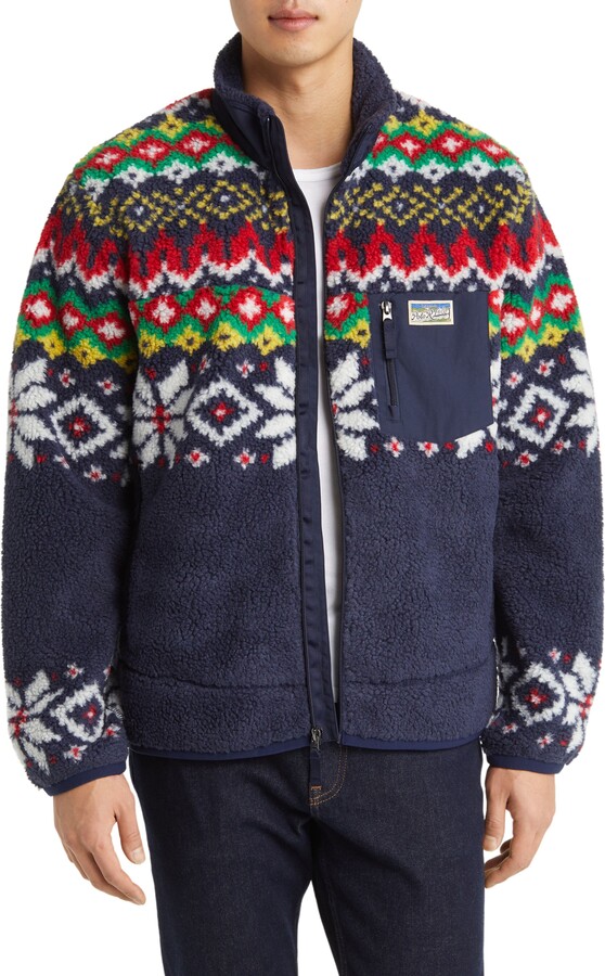 Polo Ralph Lauren Fair Isle Bonded Fleece Jacket - ShopStyle