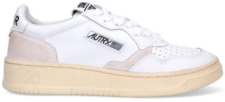 AUTRY Logo Patch Low-Top Sneakers - ShopStyle