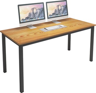 sogesfurniture 55.1 inches Office Desk Computer Desk Gaming Desk ...