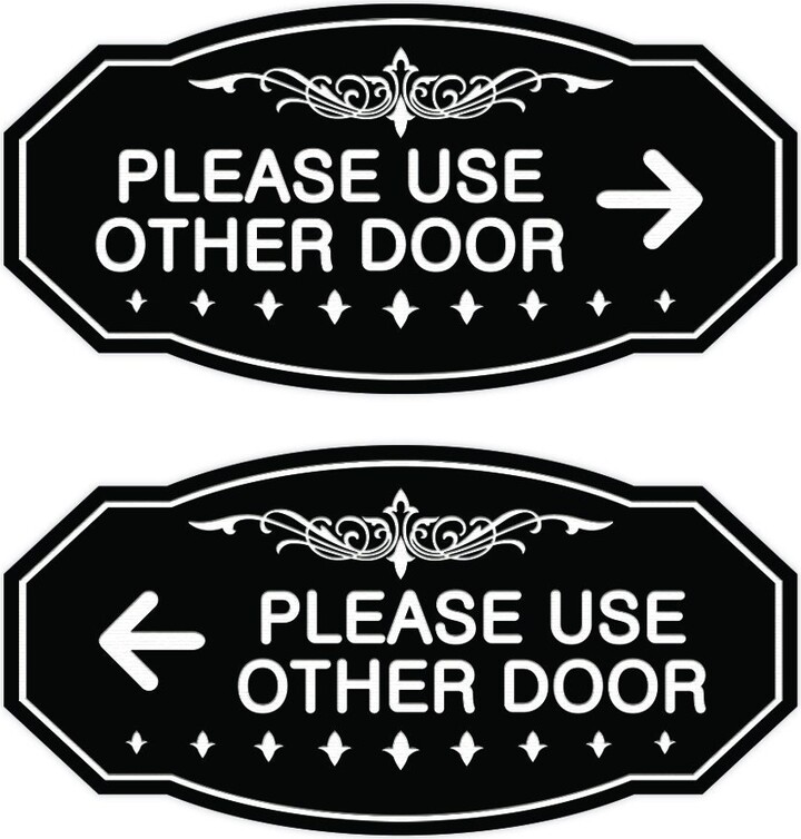 Etsy Victorian Please Use Other Door Sign Set - ShopStyle Home Office
