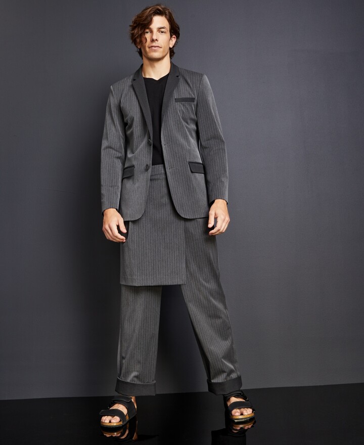 Royalty by Maluma Men's Classic-Fit Pinstripe Blazer, Created For Macy ...