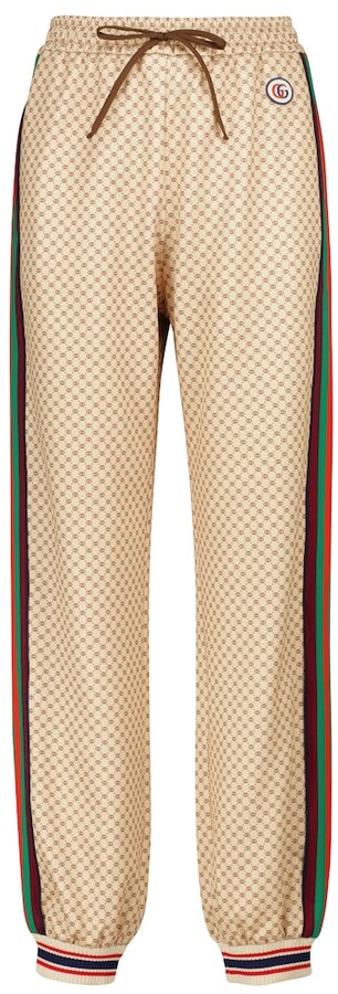 Gucci GG technical jersey trackpants - ShopStyle Pants
