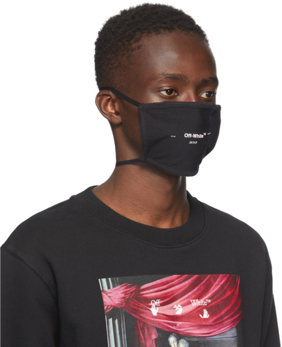Off-White Black Logo Mask - ShopStyle