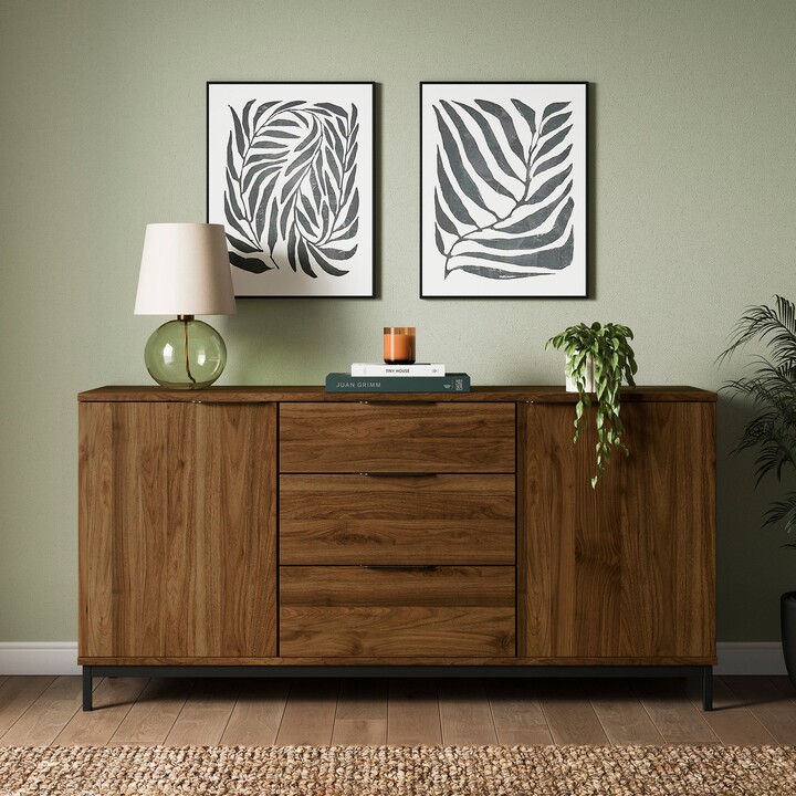 Dunelm Reynolds Large Sideboard Walnut - ShopStyle