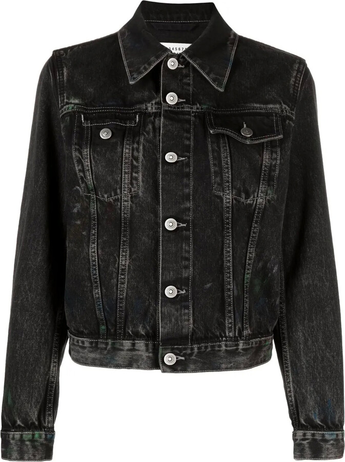 Maison Margiela Distressed-Finish Denim Jacket - ShopStyle