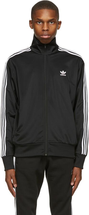 adidas Black Firebird Track Jacket - ShopStyle
