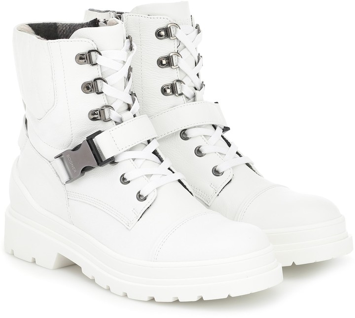 Bogner St Moritz leather ankle boots - ShopStyle