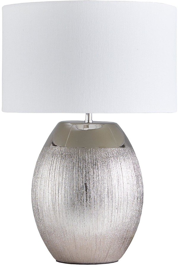Silver Glitter Table Lamp - ShopStyle