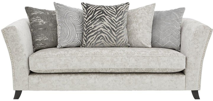 Sicily Fabric 3 Seater Scatter Back Sofa - ShopStyle