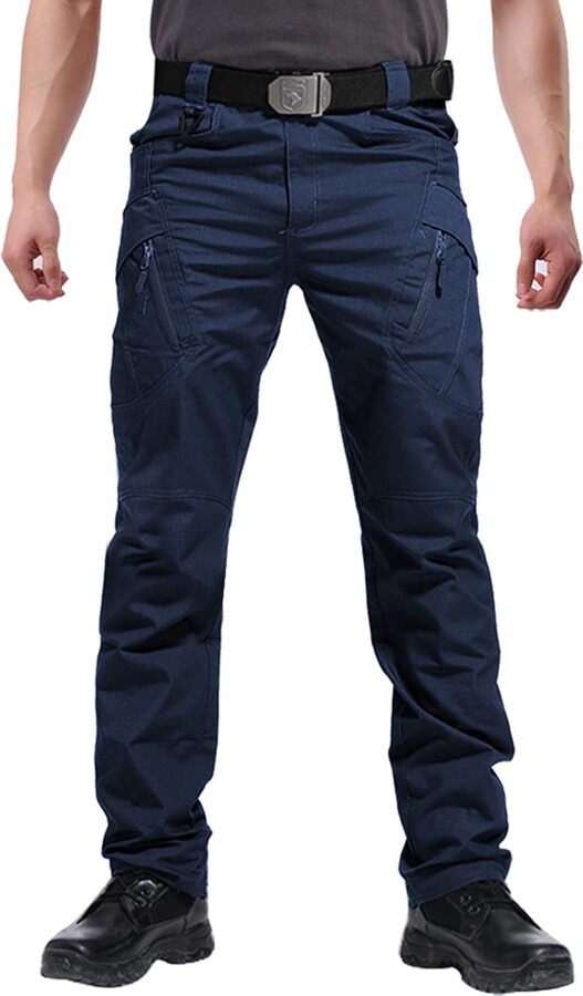 FEDTOSING Men's Outdoor Cargo Work Trousers Military Tactical Pants ...