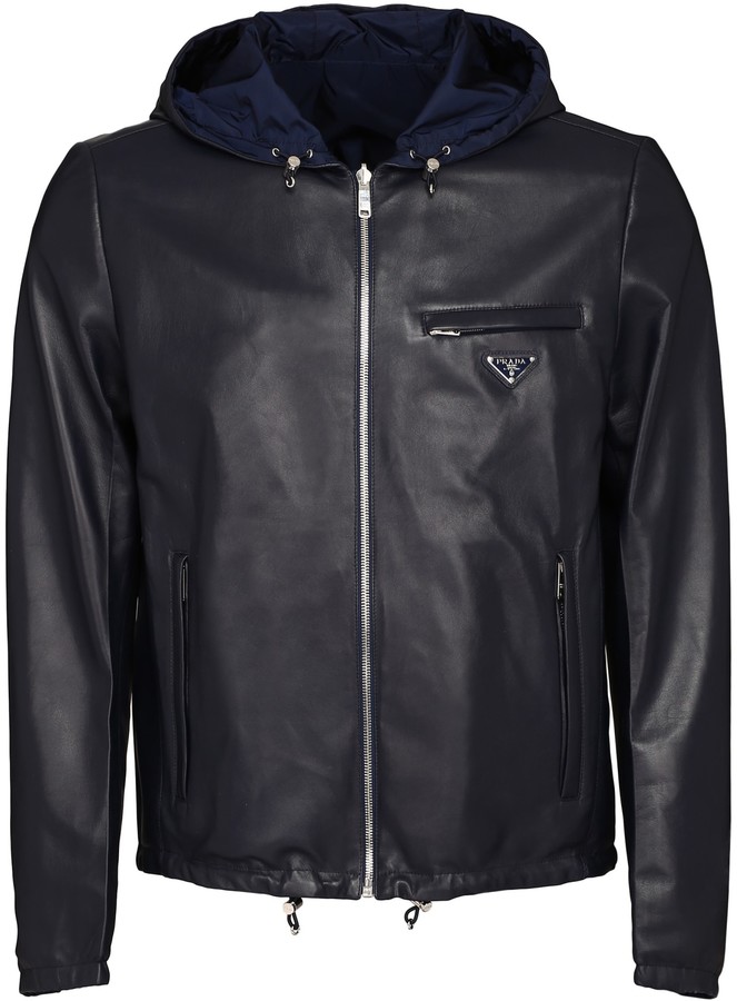 Prada Reversible Leather Jacket - ShopStyle
