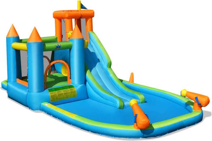 Hivvago Inflatable Water Slide Kids Bounce House Splash Water Pool with ...