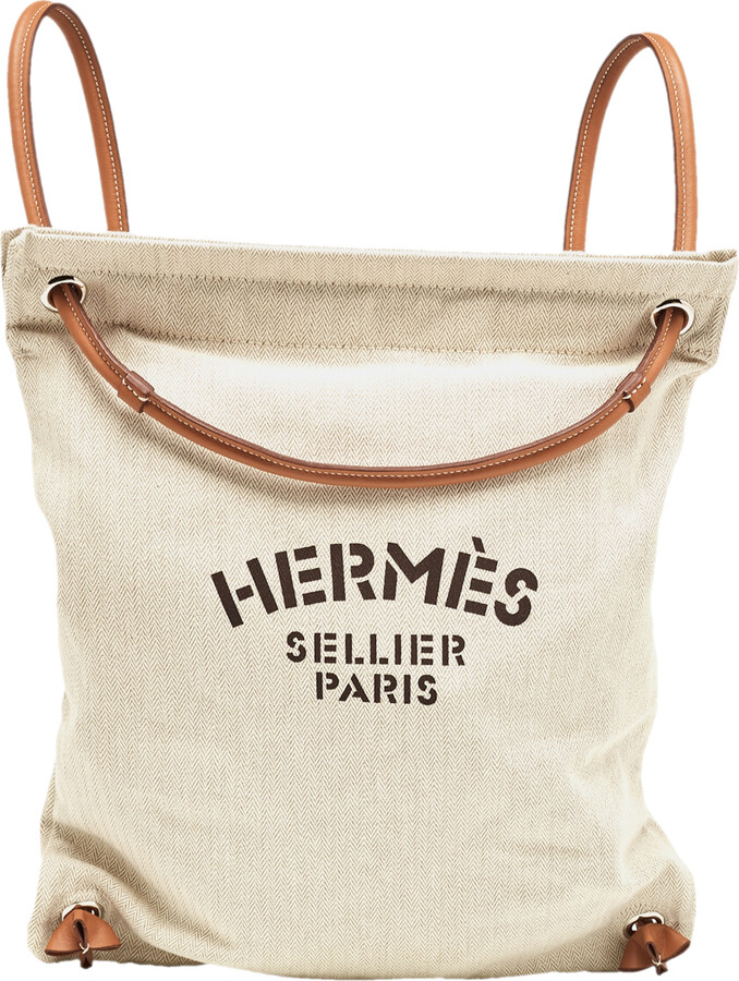 Hermes Leather backpack - ShopStyle