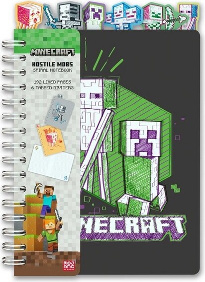 Insights Minecraft: Hostile Mobs Spiral Notebook - by Insight Editions (Spiral Bound ...