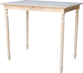 International Concepts 32-inch Wide Unfinished Turned Style Parawood ...