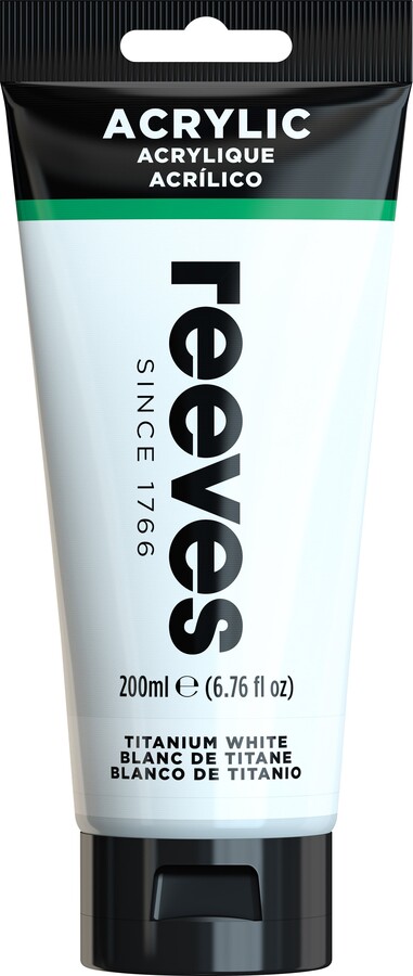 Dunelm Reeves Acrylic Paint 200ml Titanium White - ShopStyle Home Office