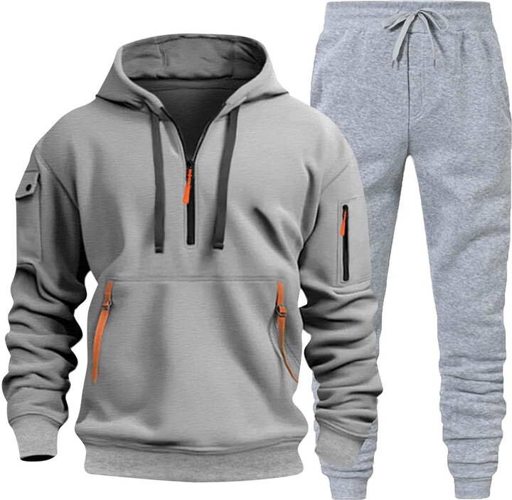 Mymyguoe Sports Suit Men's Jogging Suit Tracksuit Zip Jogging Suits Men ...
