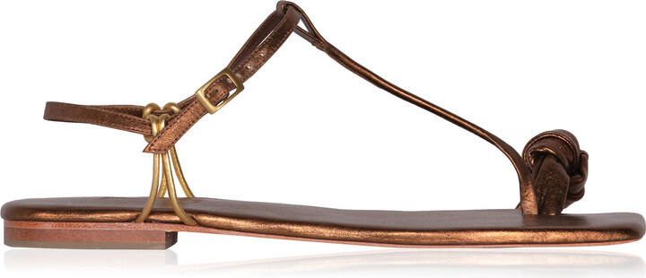 Johanna Ortiz Tone Poem Leather Sandals - ShopStyle