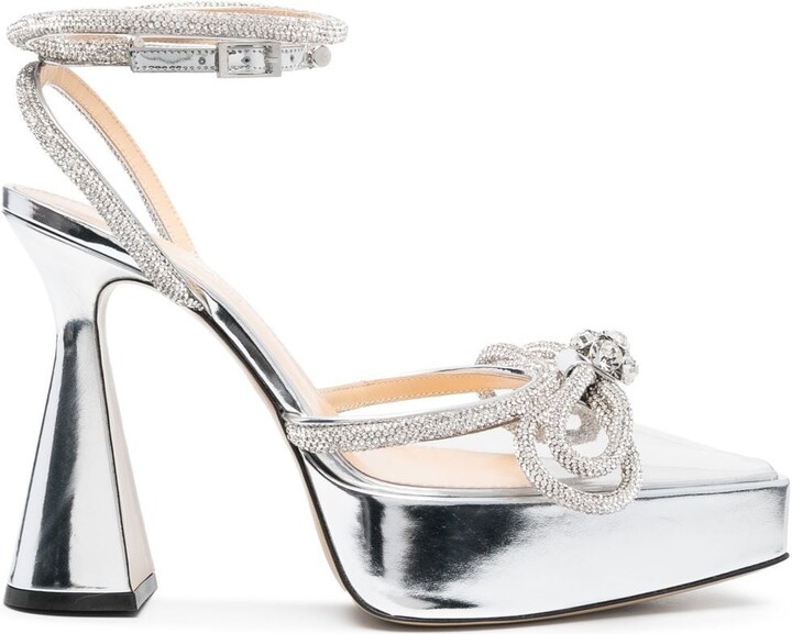 MACH & MACH Double Bow platform pumps - ShopStyle