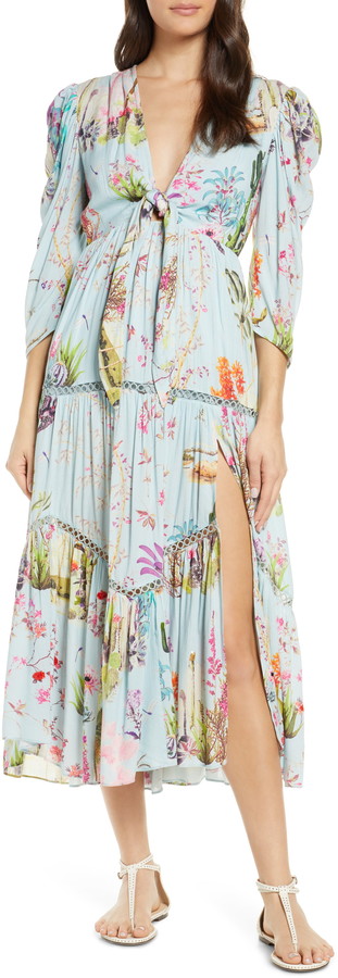 HEMANT AND NANDITA Crinkle Rayon Cover-Up Dress - ShopStyle