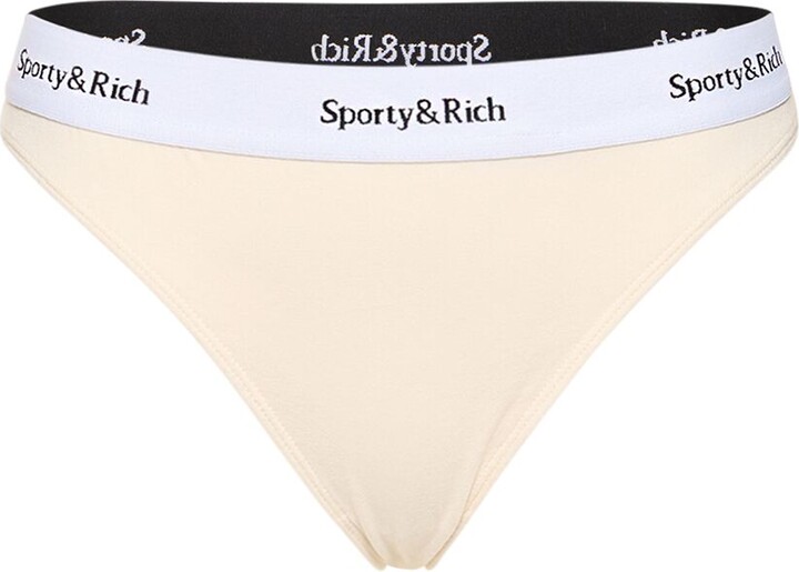 Sporty & Rich Serif logo thong - ShopStyle