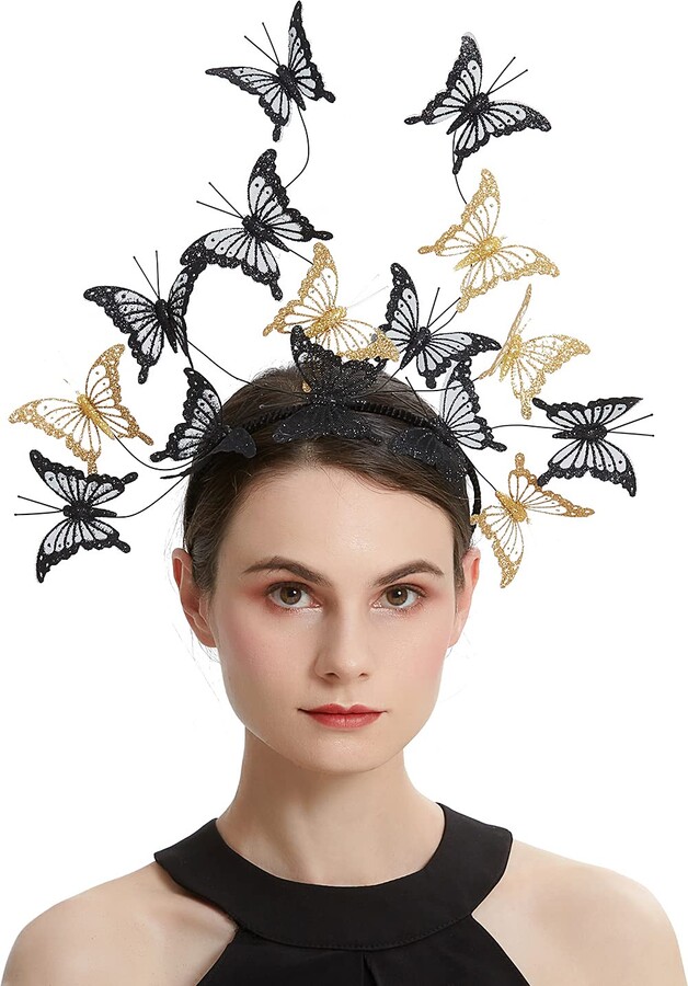 Coucoland Butterfly Fascinator Hat Kentucky Derby Fascinators Boho ...