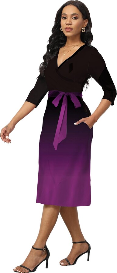 cocoganbaru Women Summer Dresses Sexy Deep V Neck Floral Midi Dresses 3 ...