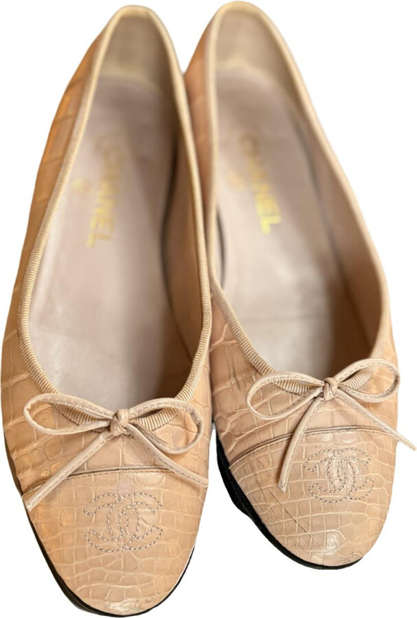 Chanel Crocodile ballet flats - ShopStyle