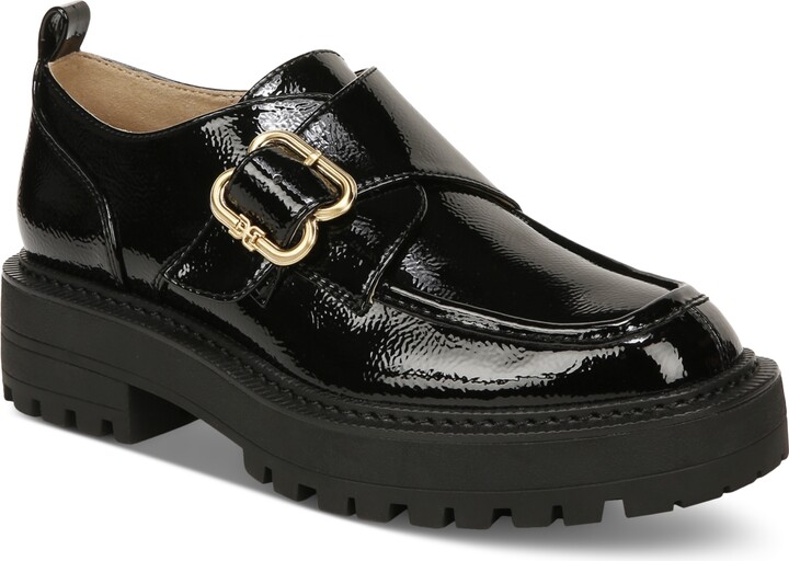 Sam Edelman Women's Lora Platform Lug Sole Monk Strap Loafers - ShopStyle
