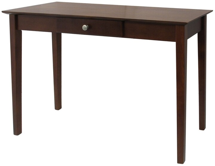 Console Table Laptop Computer Desk Sofa Table in Walnut Finish - 44"W x ...