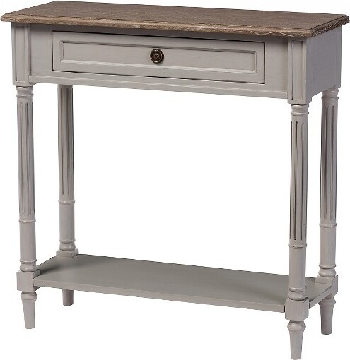 Baxton Studio Edouard French Provincial Style Console Table with 1 ...