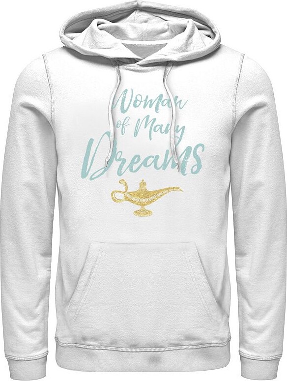 Disney Men's Aladdin Live Action Woman Of Many Dreams Word Stack Hoodie ...