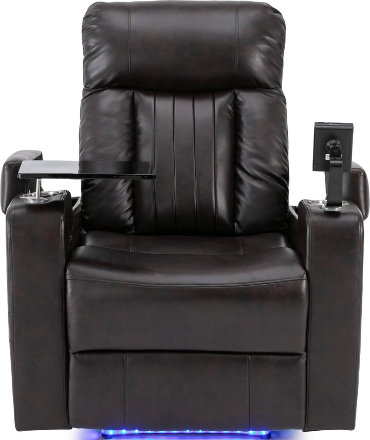 GREATPLANINC Premium Power Recliner, Storage Arms Sofa Chair with ...