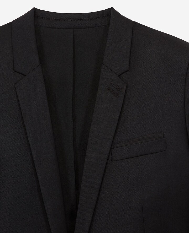 The Kooples Formal black jacket in wool - ShopStyle